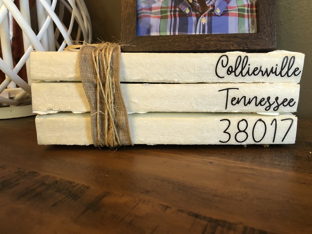 DIY Location Book Stack